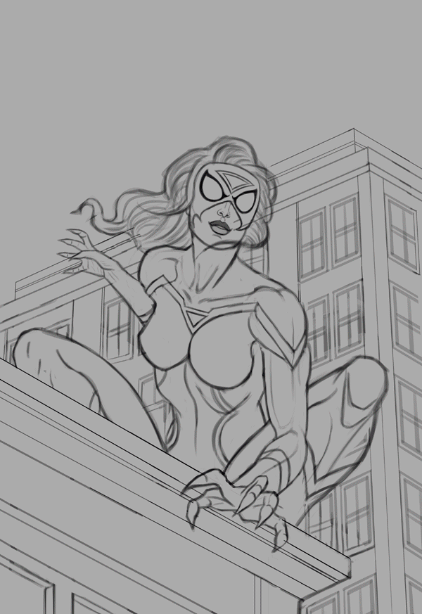 spider woman coloring book