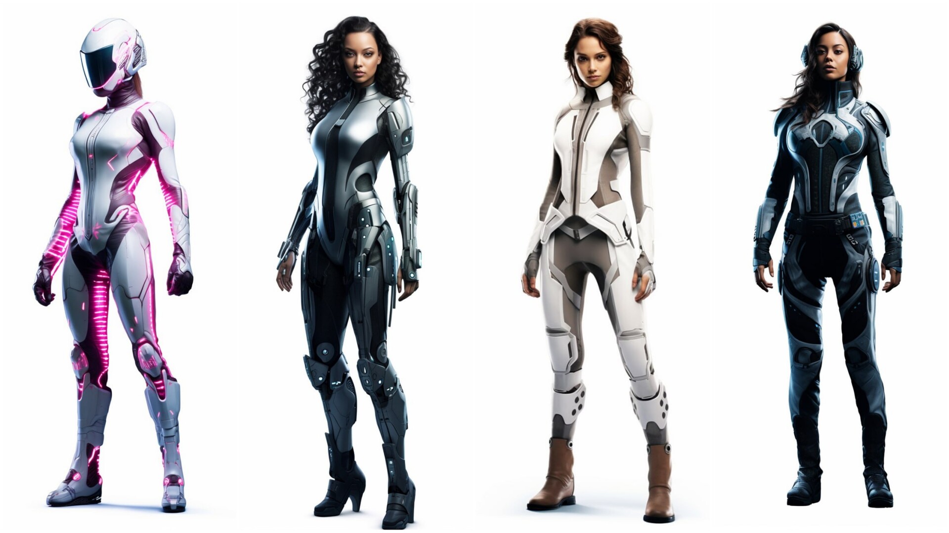 Concept Art - +300 Futuristic Female Character Concept (4k)