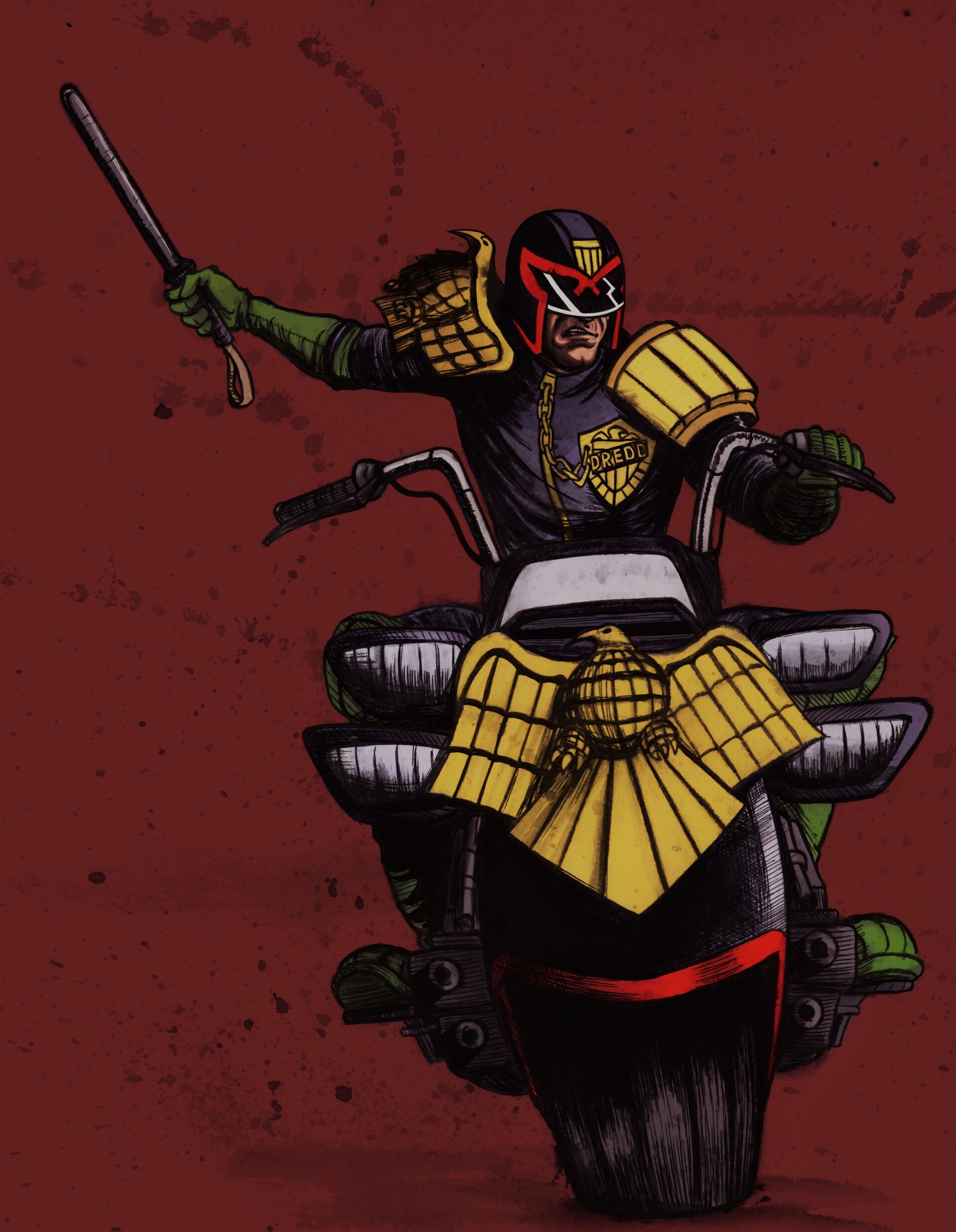 ArtStation - Judge Dredd - Digital Colors