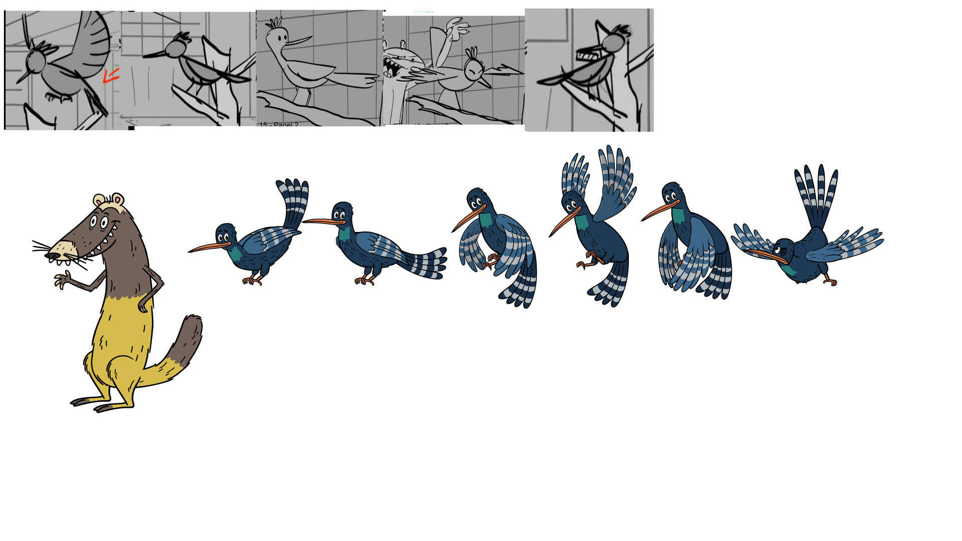 Matt Mozgiel - What the Stink? Character poses/design