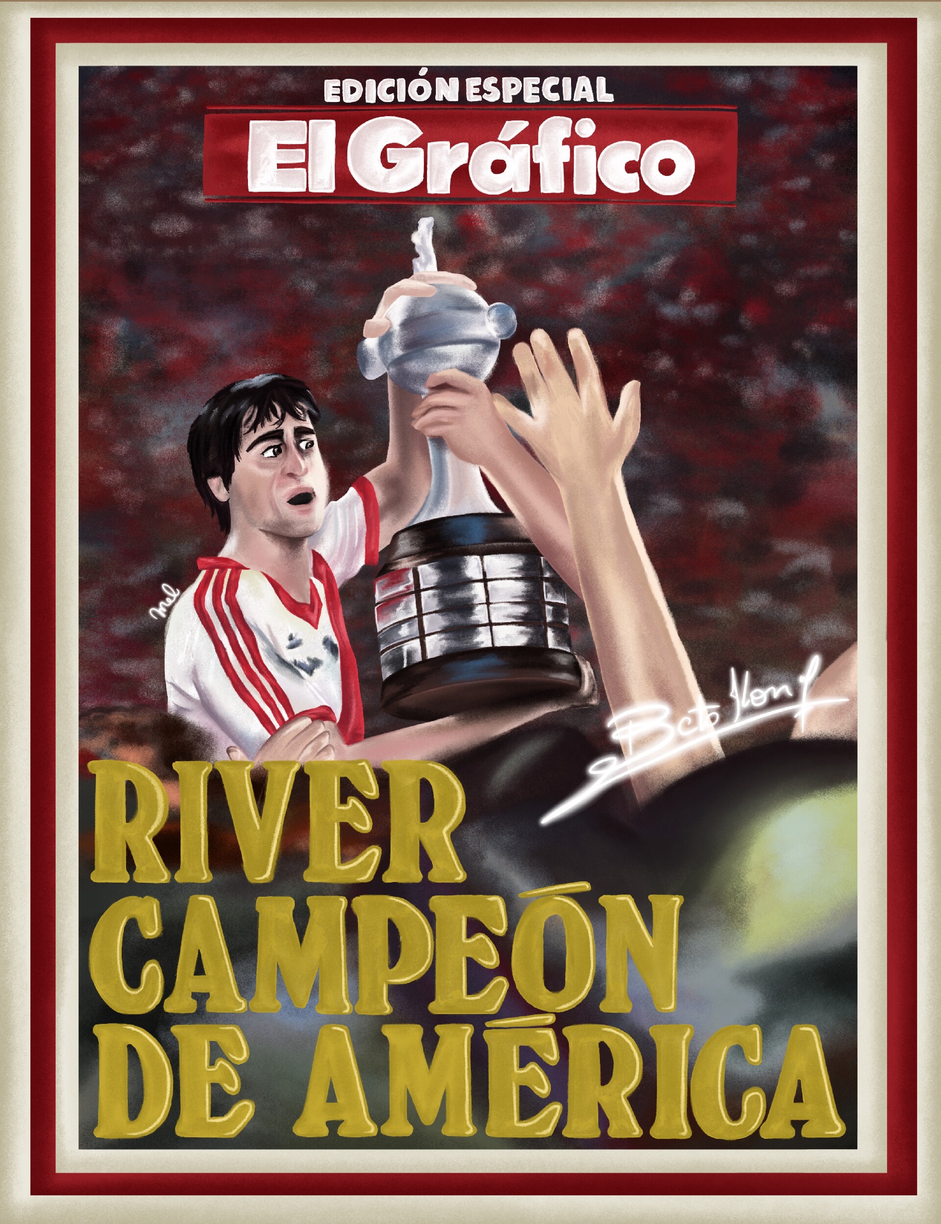 Melany Denise - Beto Alonso, River Plate