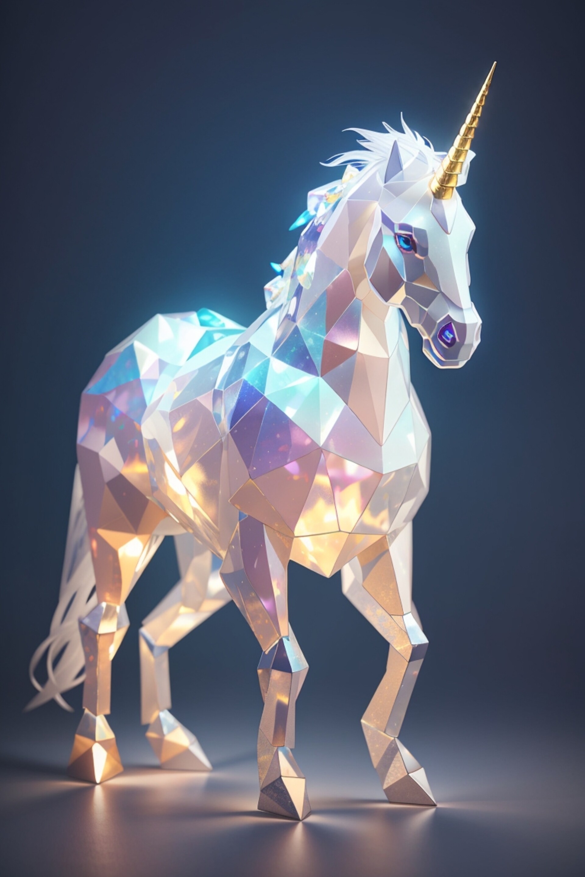 ArtStation - hyperrealistic photograph of low polygon style