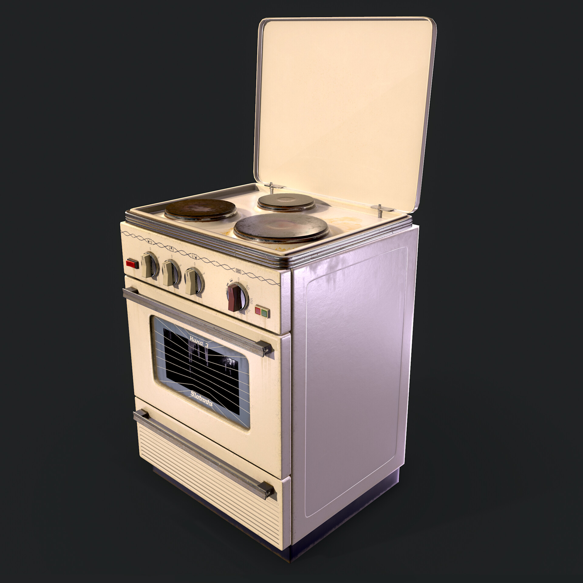ArtStation - Old electric stove