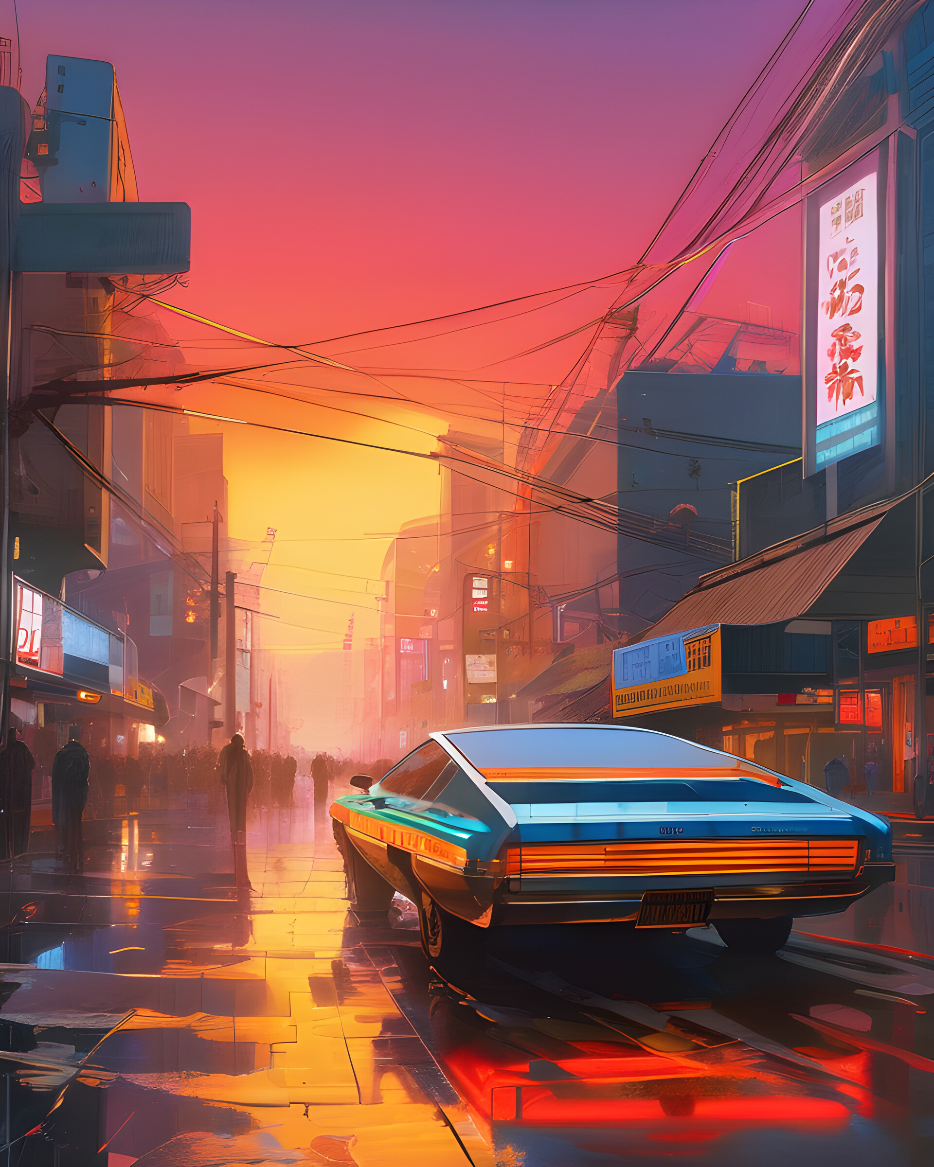 ArtStation - Cyberpunk sunset