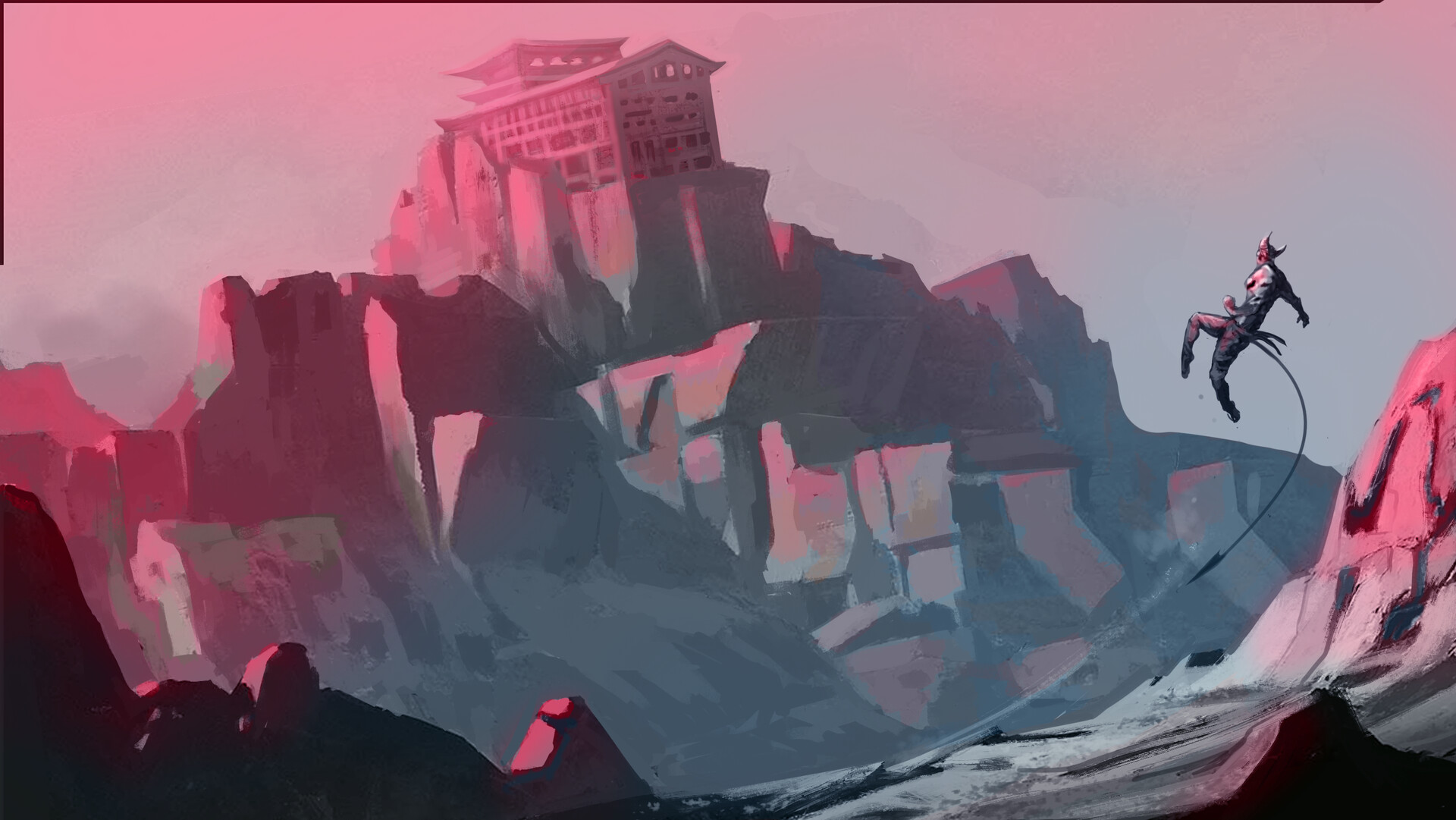 ArtStation - Cliff Temple