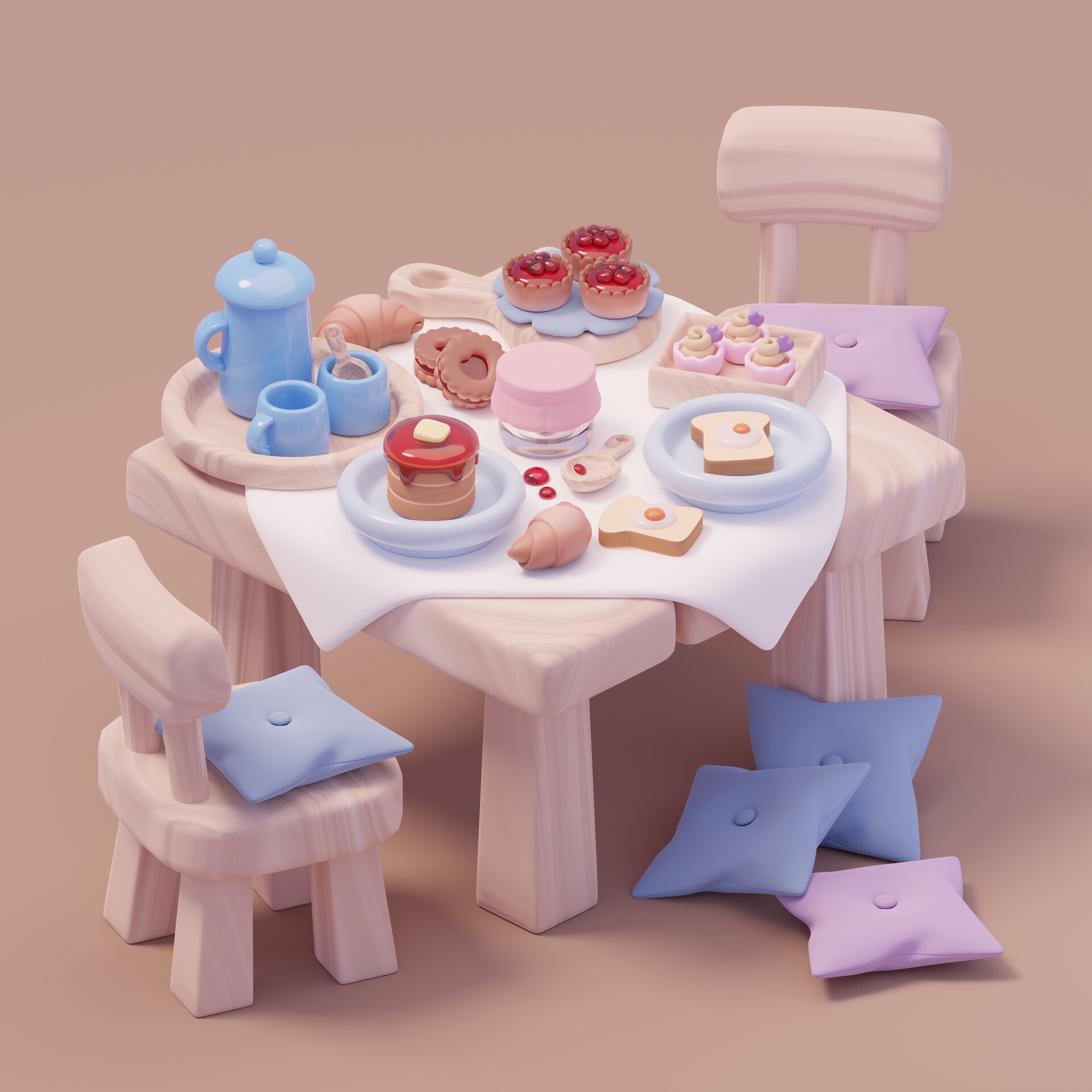 ArtStation - Table of cake 🍰