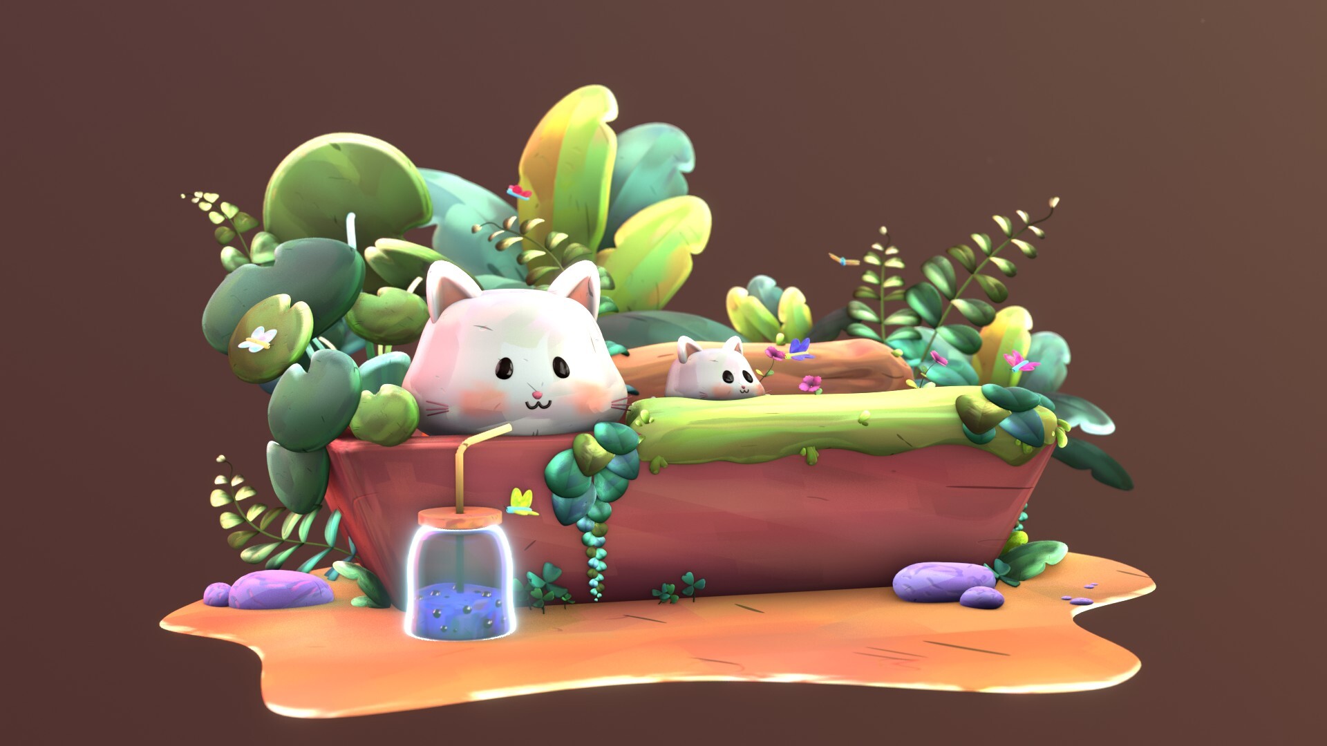 ArtStation - Plant cats
