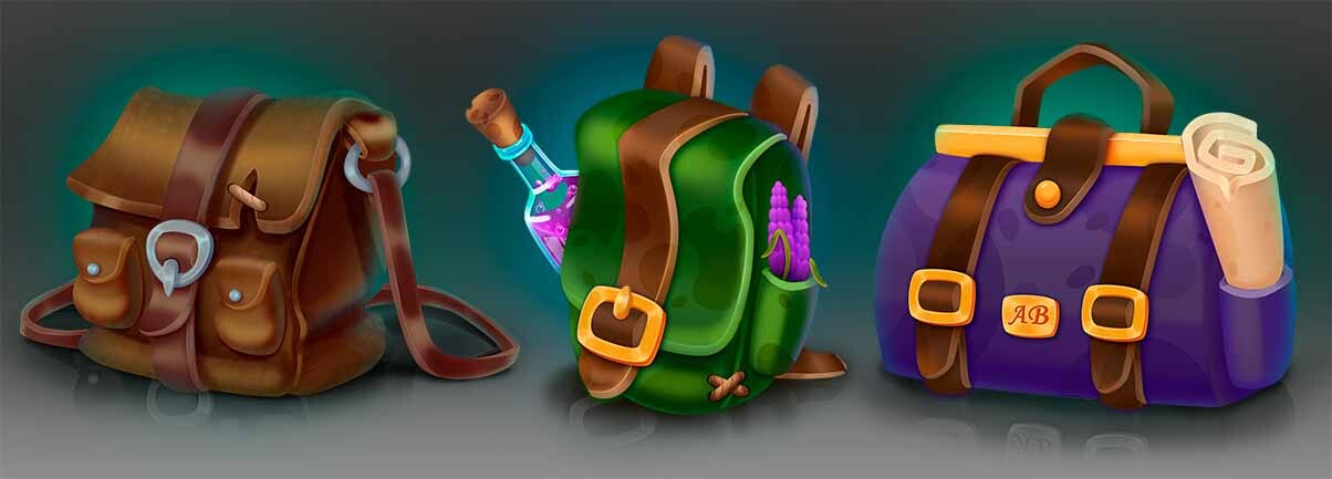 ArtStation - 2d casual bags