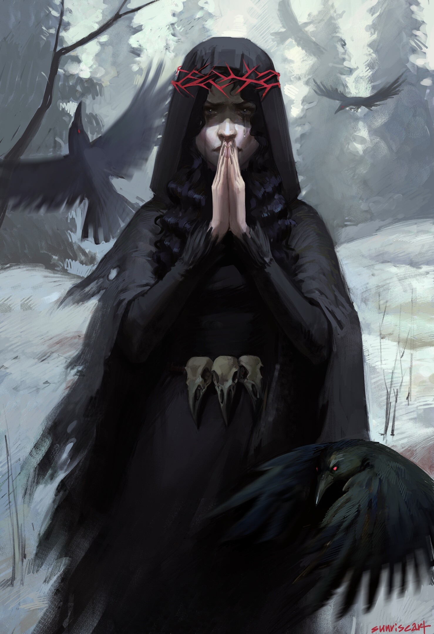 ArtStation - raven queen (this picture was inspired by the song "Queen ...