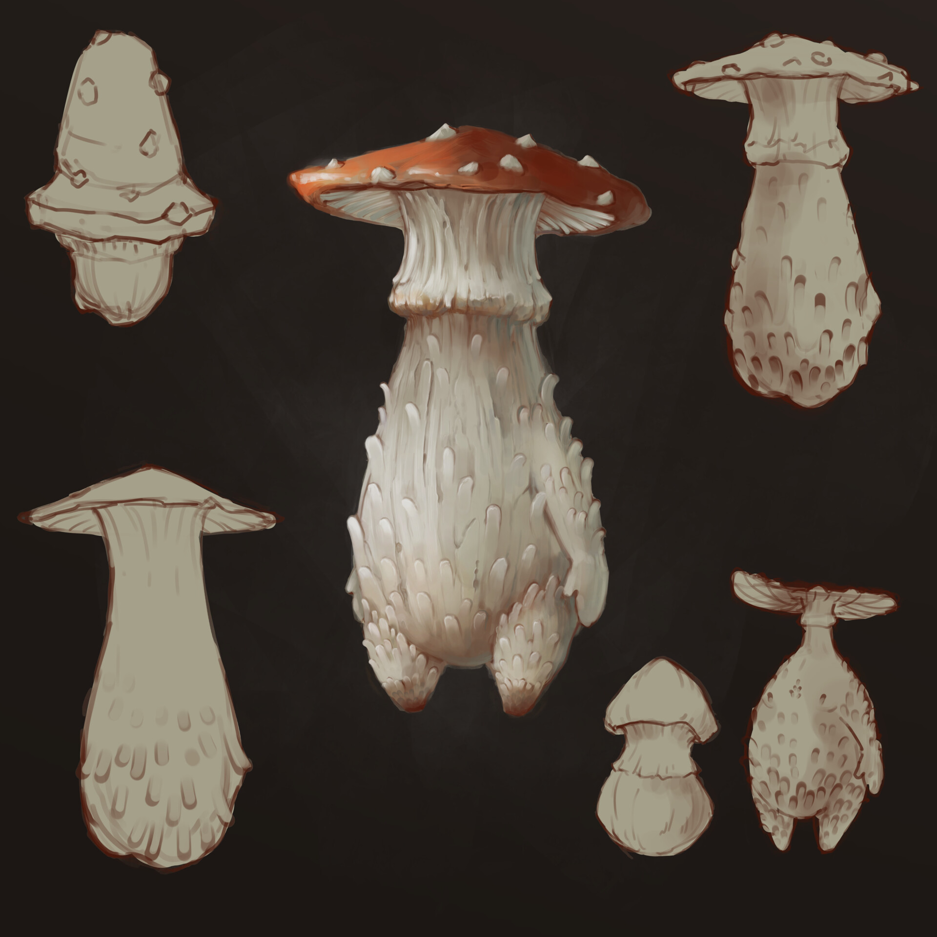 ArtStation - mushroom texture