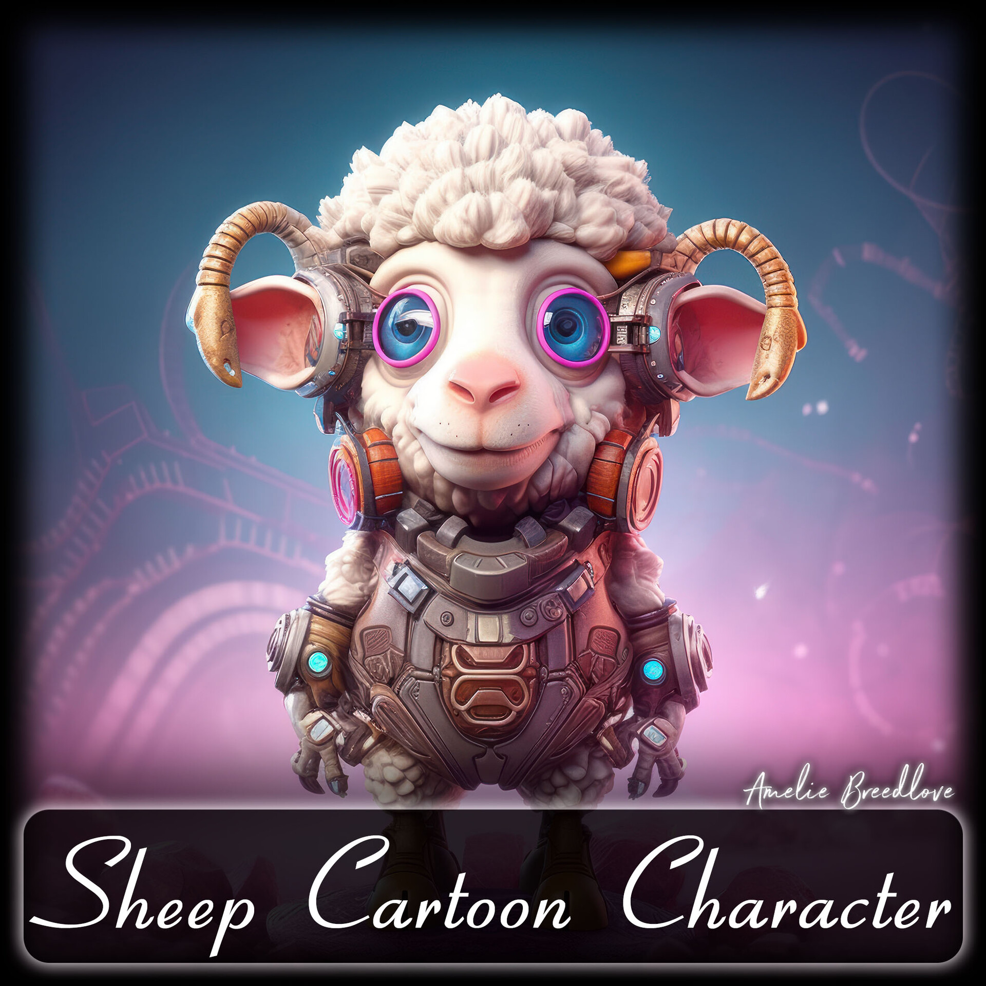 ArtStation - 200 Sheep Cartoon Character (Full Body) Reference Pack ...