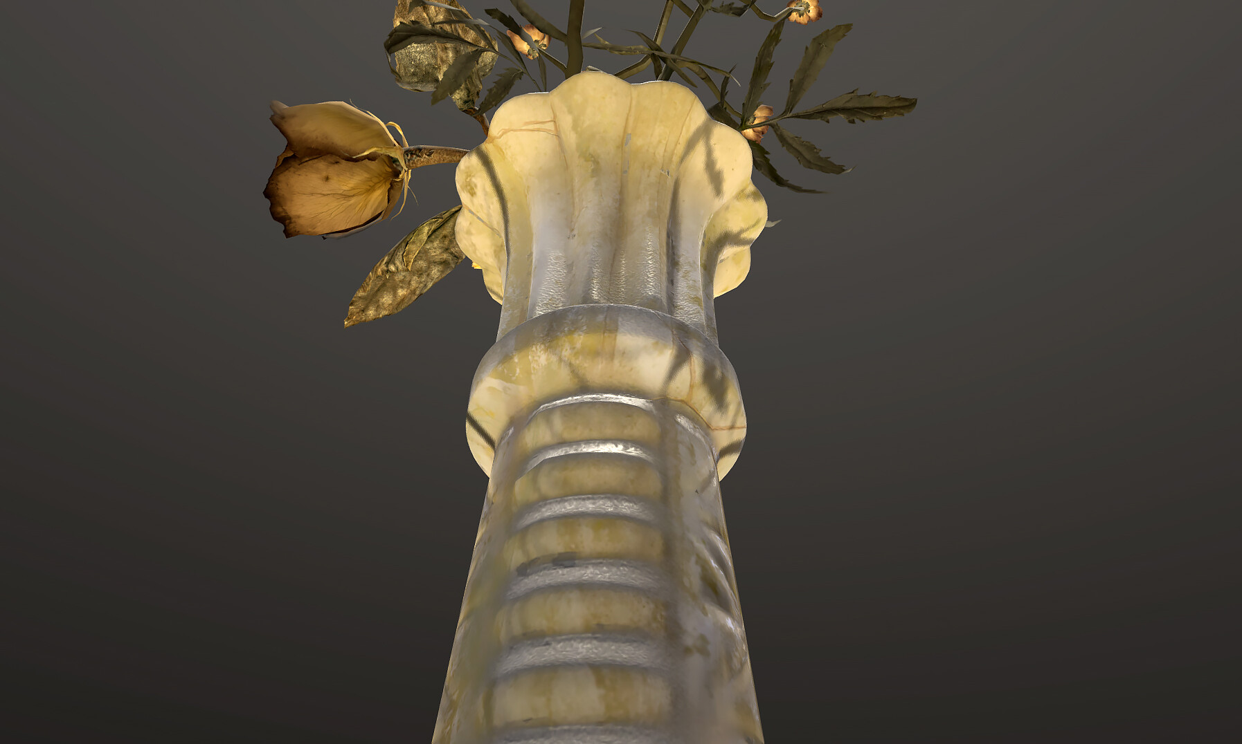 Rita Puhakka - Portfolio website - Dead Flowers in Milk Glass Vase ...