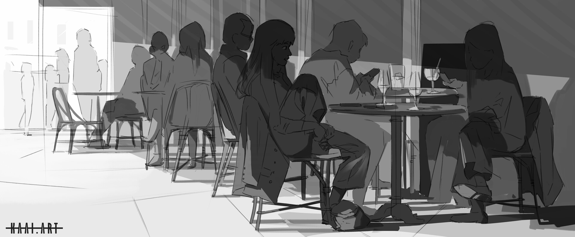 ArtStation - Illustrations and compositions made from observation ...