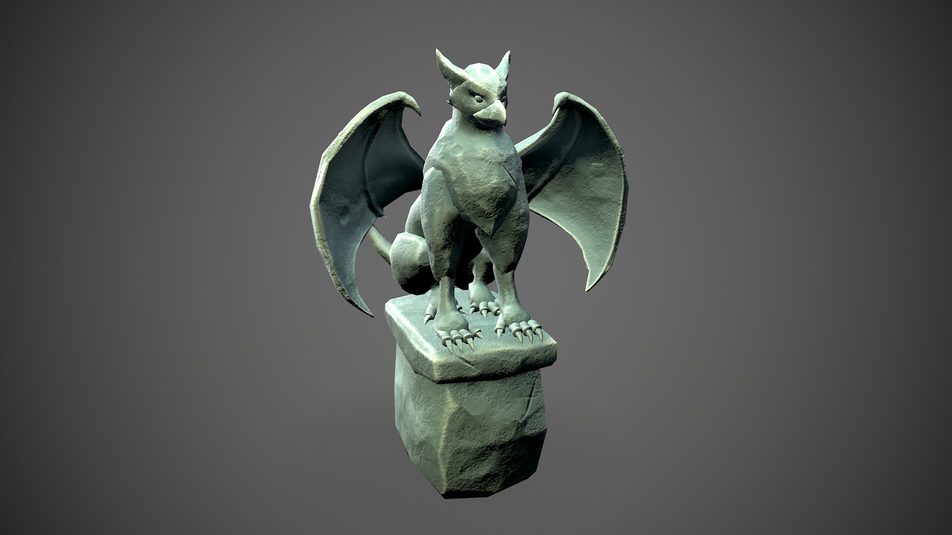 ArtStation - Gargoyle Statue for Game Project