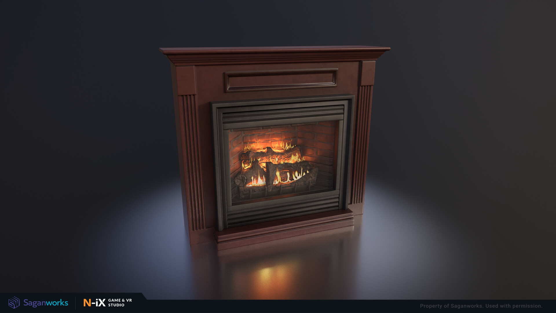 ArtStation - Saganworks - Fireplace with Hearth