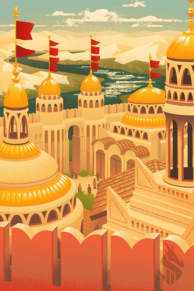 ArtStation - Kezare - Cosmere Travel Postcard