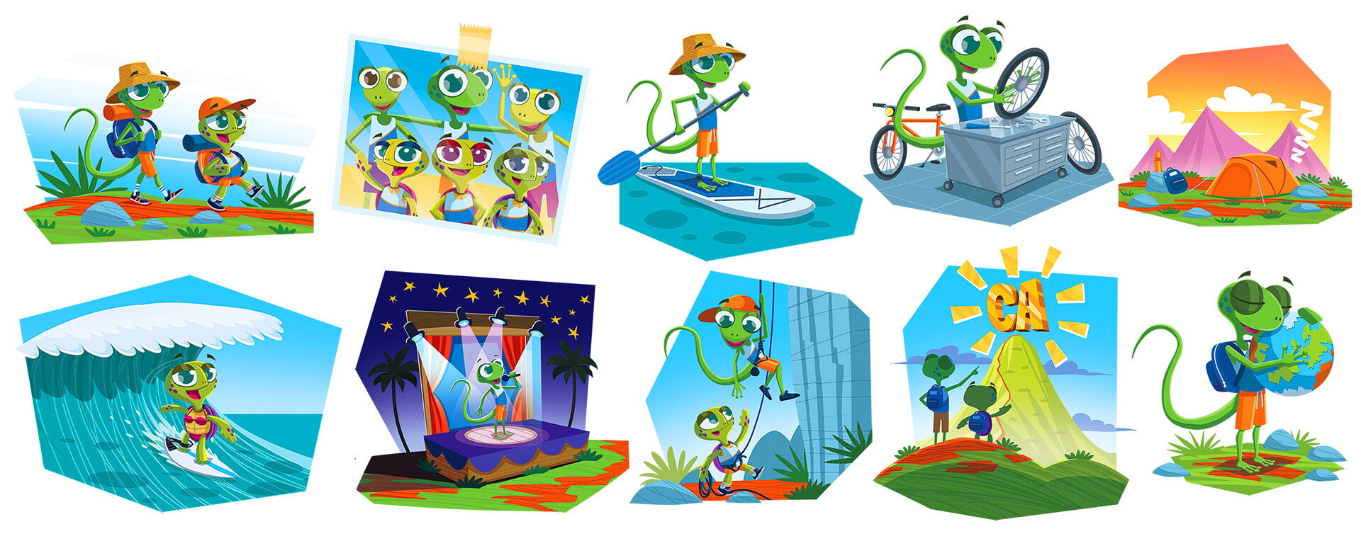 ArtStation - Mascotte et petites illustrations Decathlon