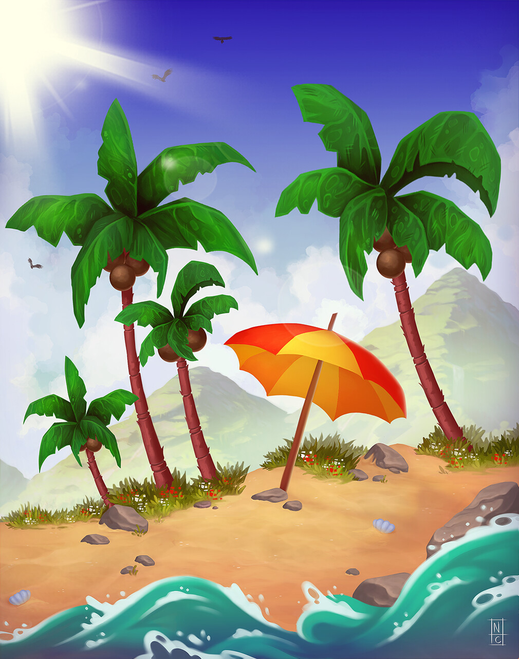 ArtStation - Summer Corner