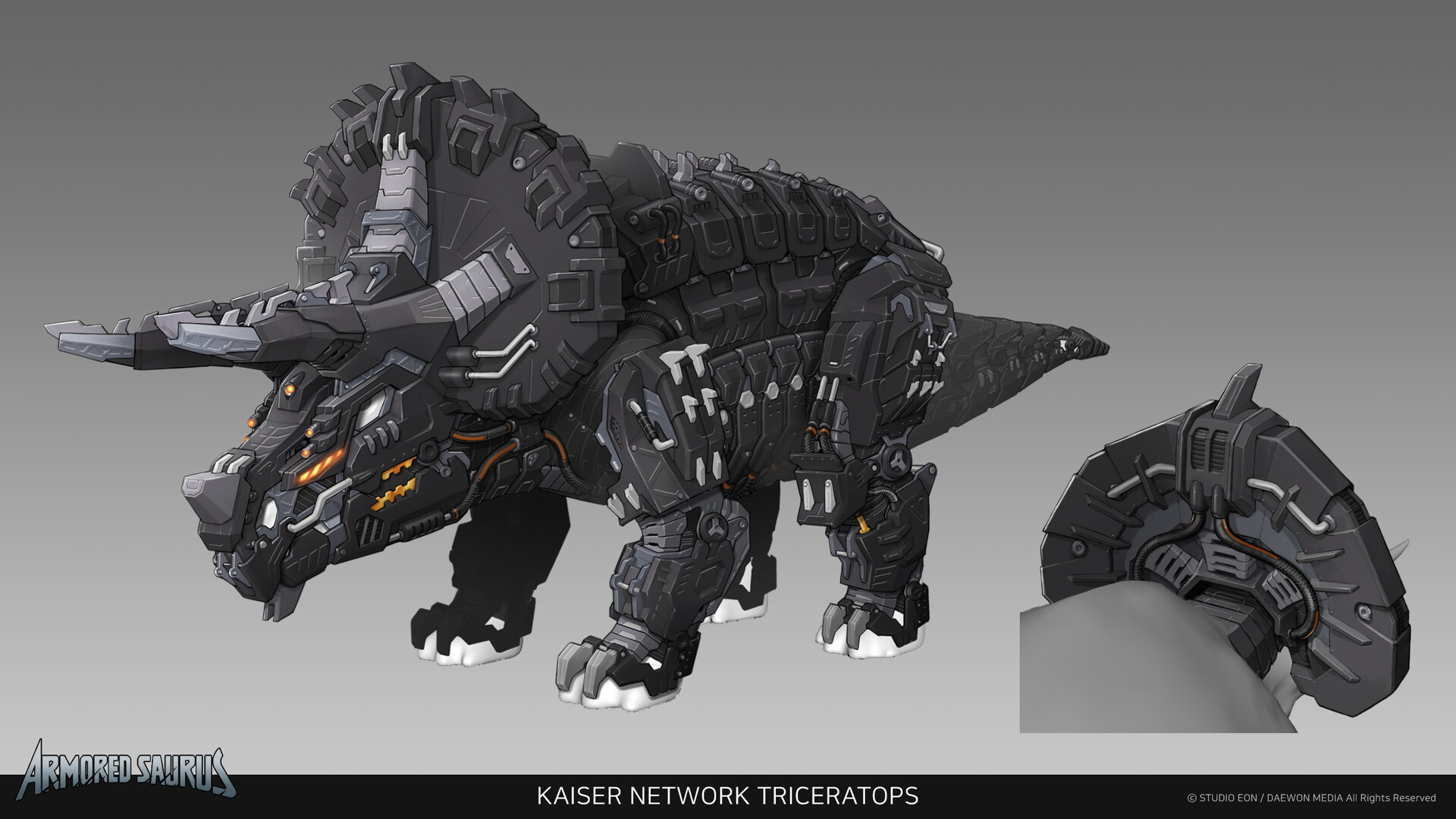 ArtStation - Armored Saurus kaiser triceratops