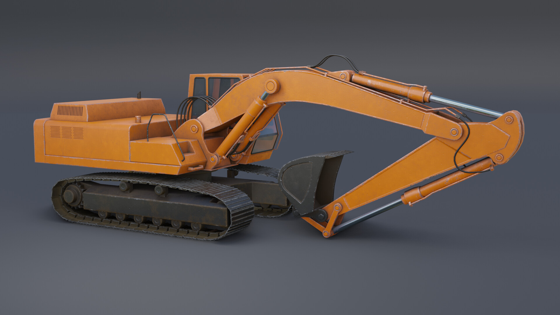 ArtStation - Excavator low poly model