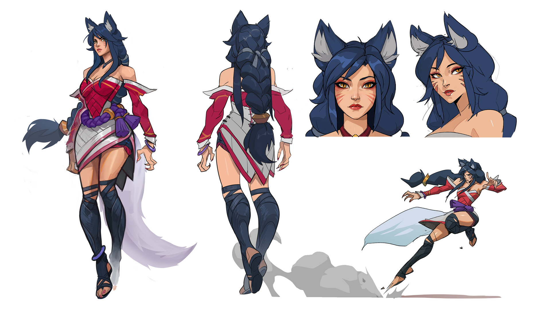 Hicham Habchi - Ahri Character Concept & Style Direction - 2XKO Project L