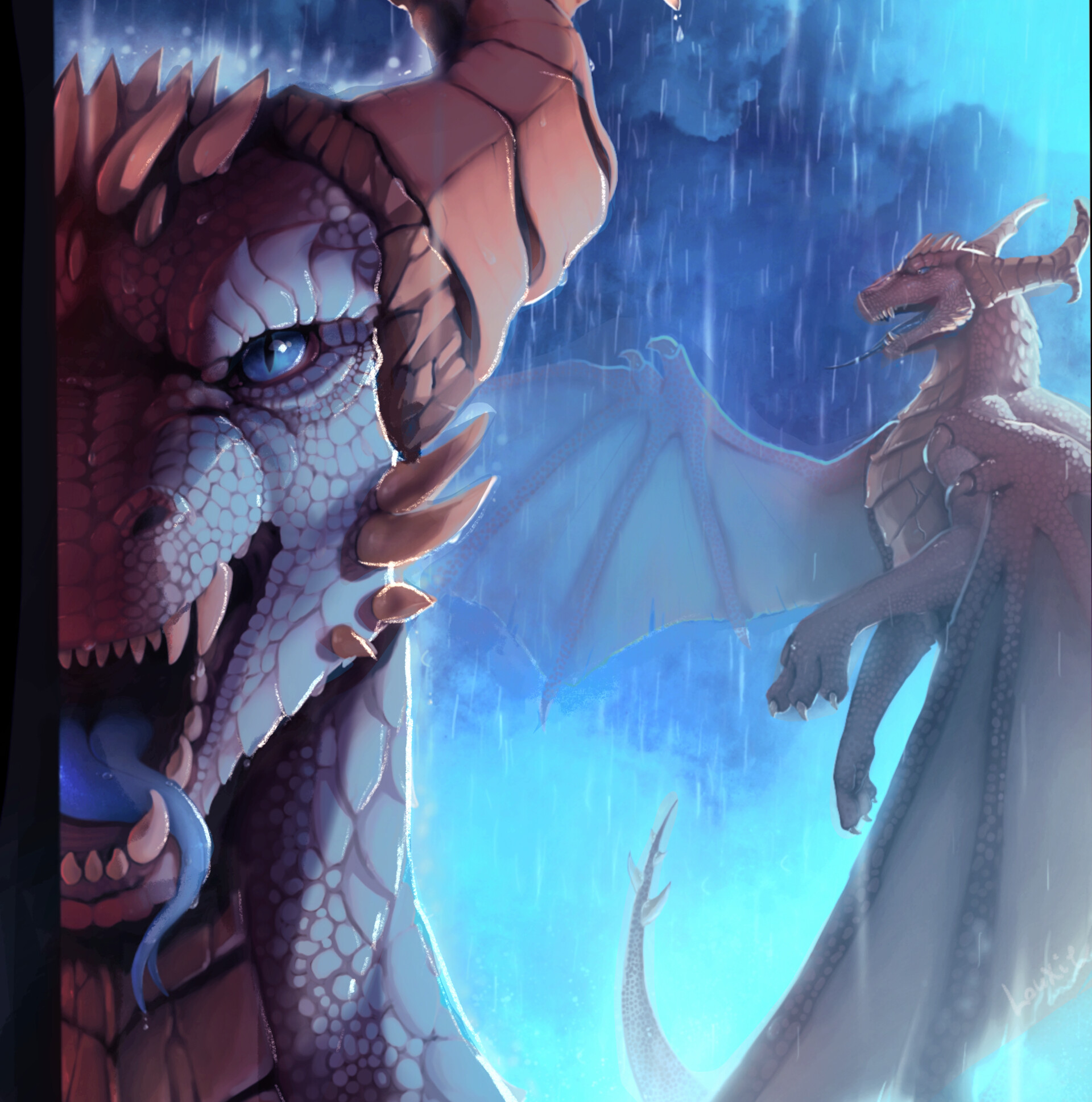 ArtStation - Old dragon drawing