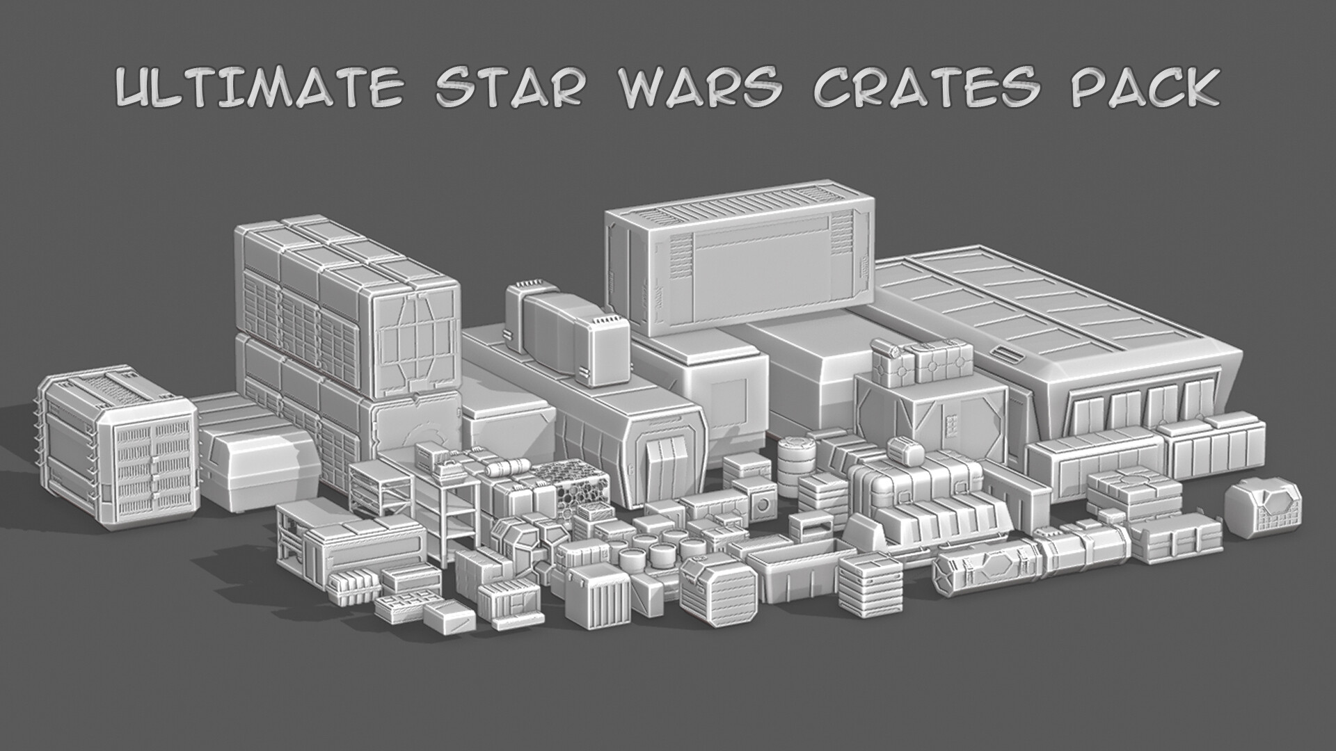 ArtStation - Sci-fi Crates Ultimate Kitbash Pack - Star Wars