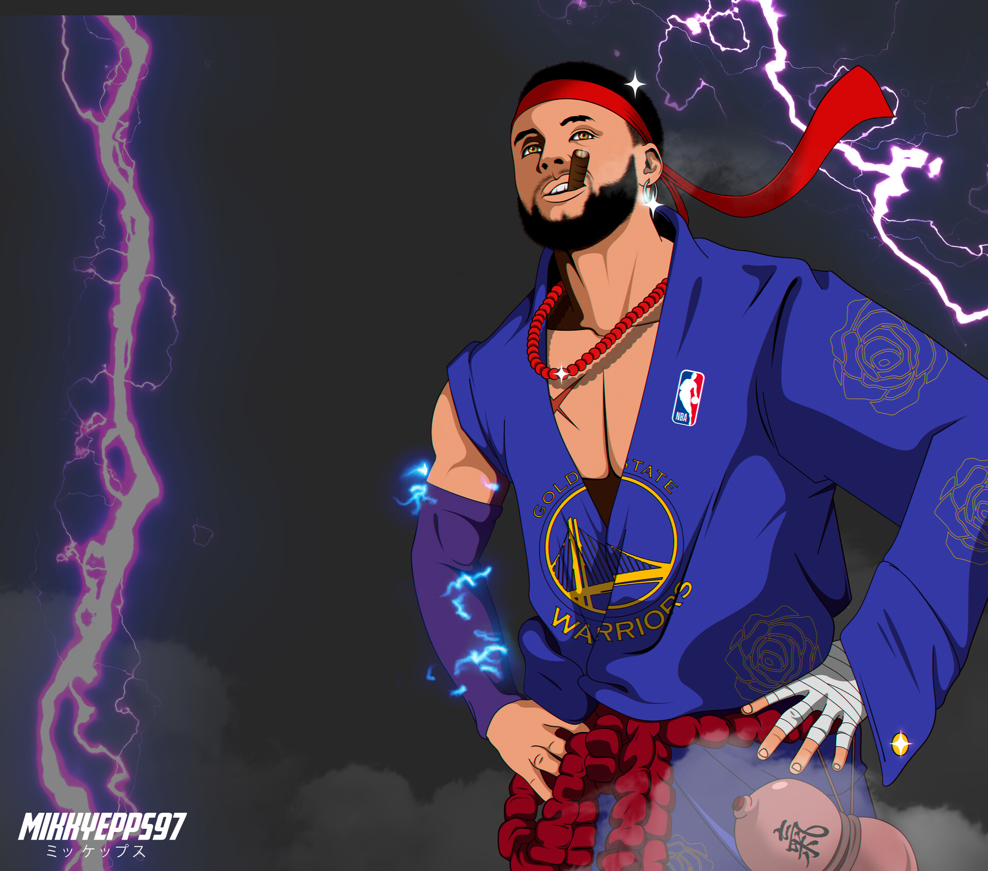 Chibi Stephen Curry Cartoon