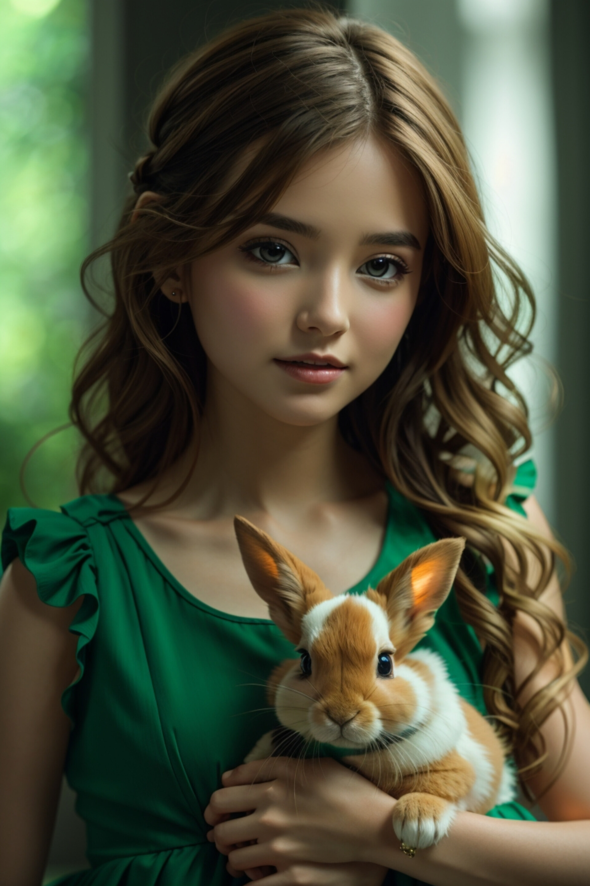 ArtStation - Girl with bunny