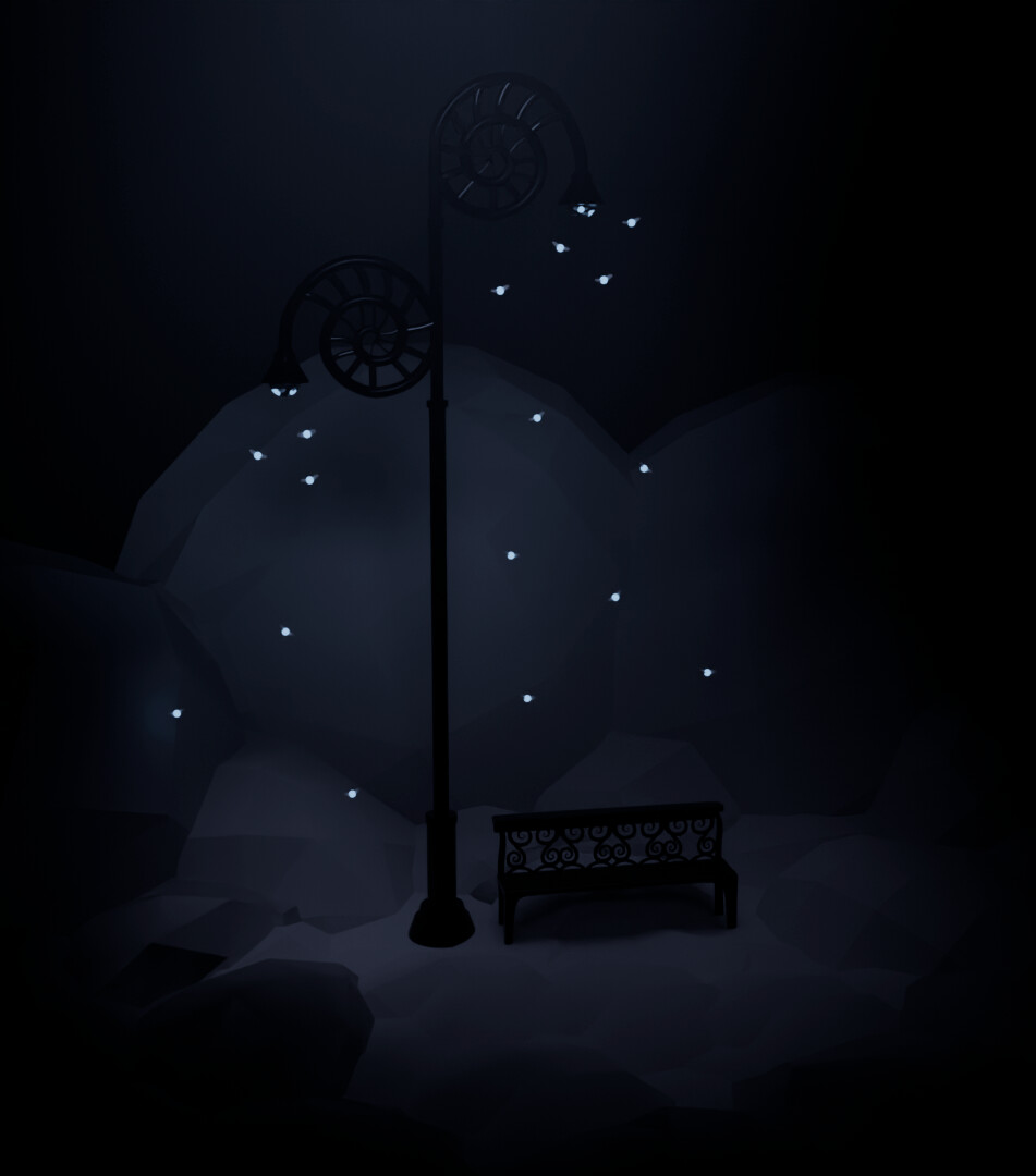 ArtStation - Hollow Knight Dirtmouth´s bench