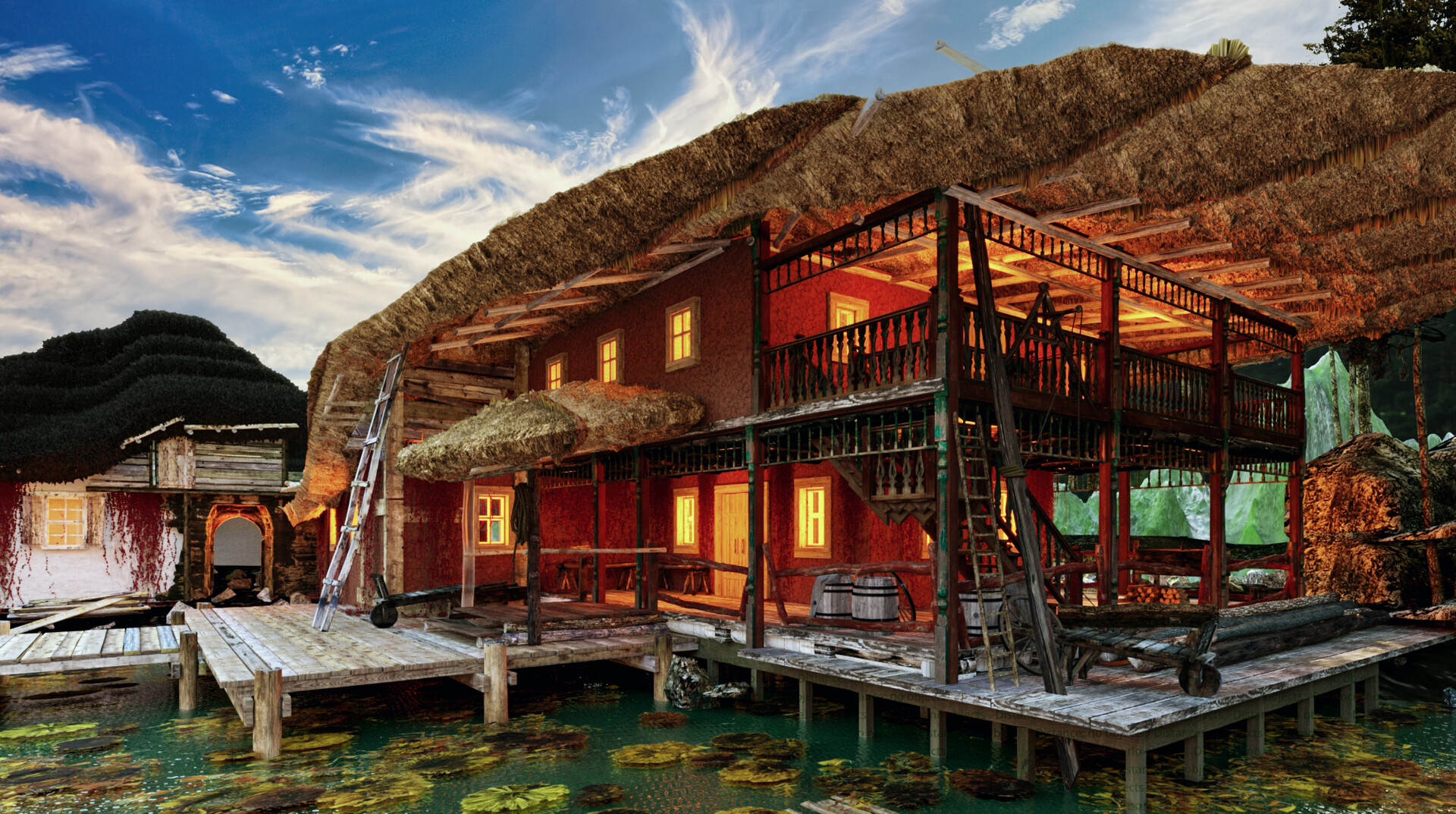 ArtStation - One Hundred Years of Solitude MACONDO VILLAGE