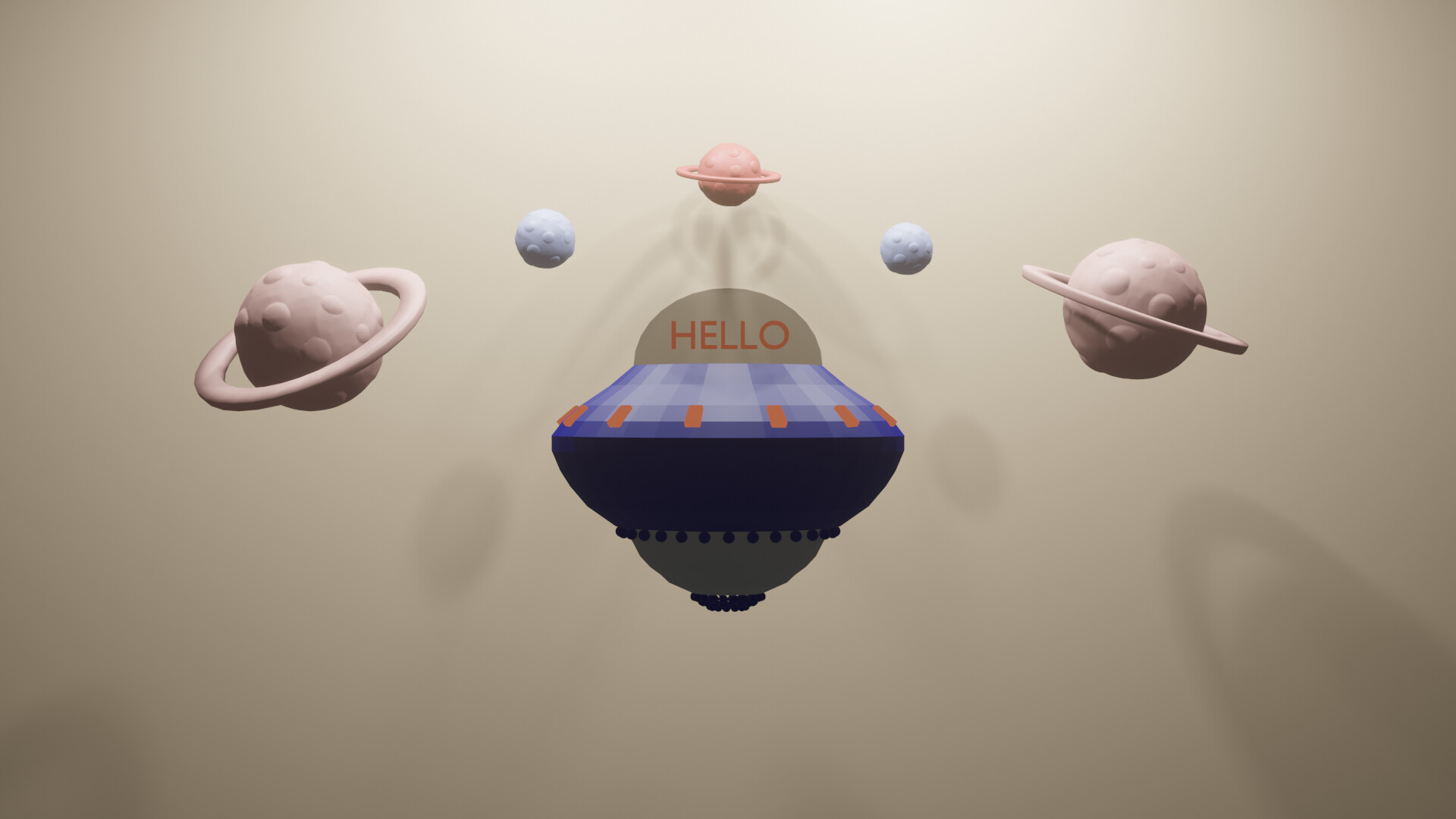 ArtStation - UFO And Planets