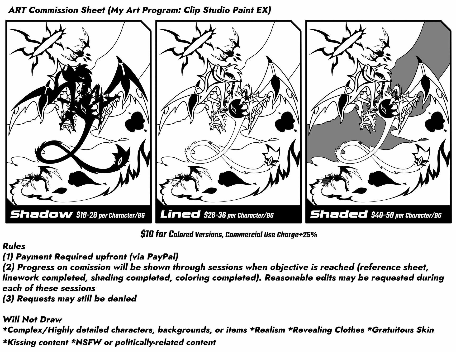 ArtStation - 2023.8.11 Commission Sheets