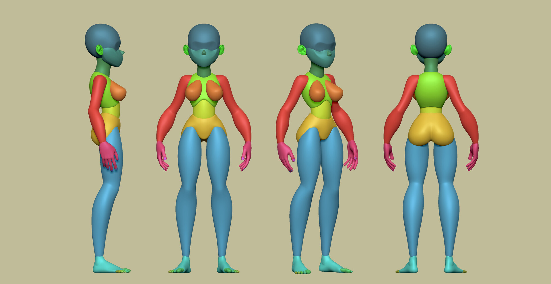 Follygon - ModMesh: Body Base Meshes