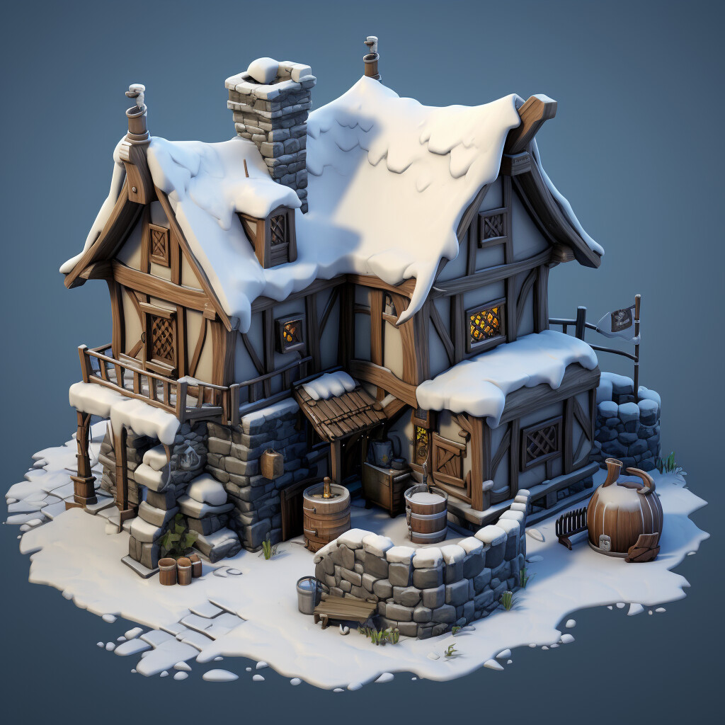 ArtStation - Medieval Mini Home : 4