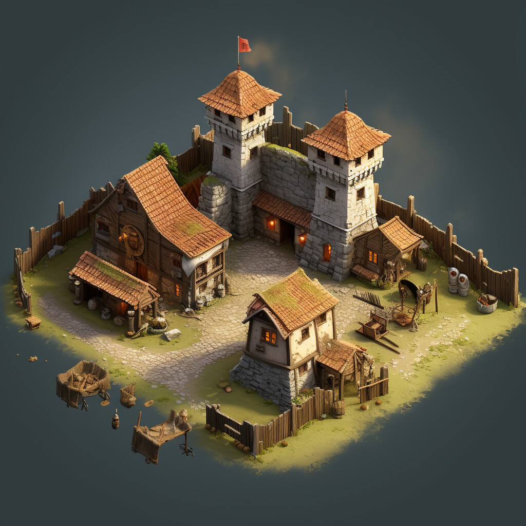 ArtStation - Medieval Mini Home : 10