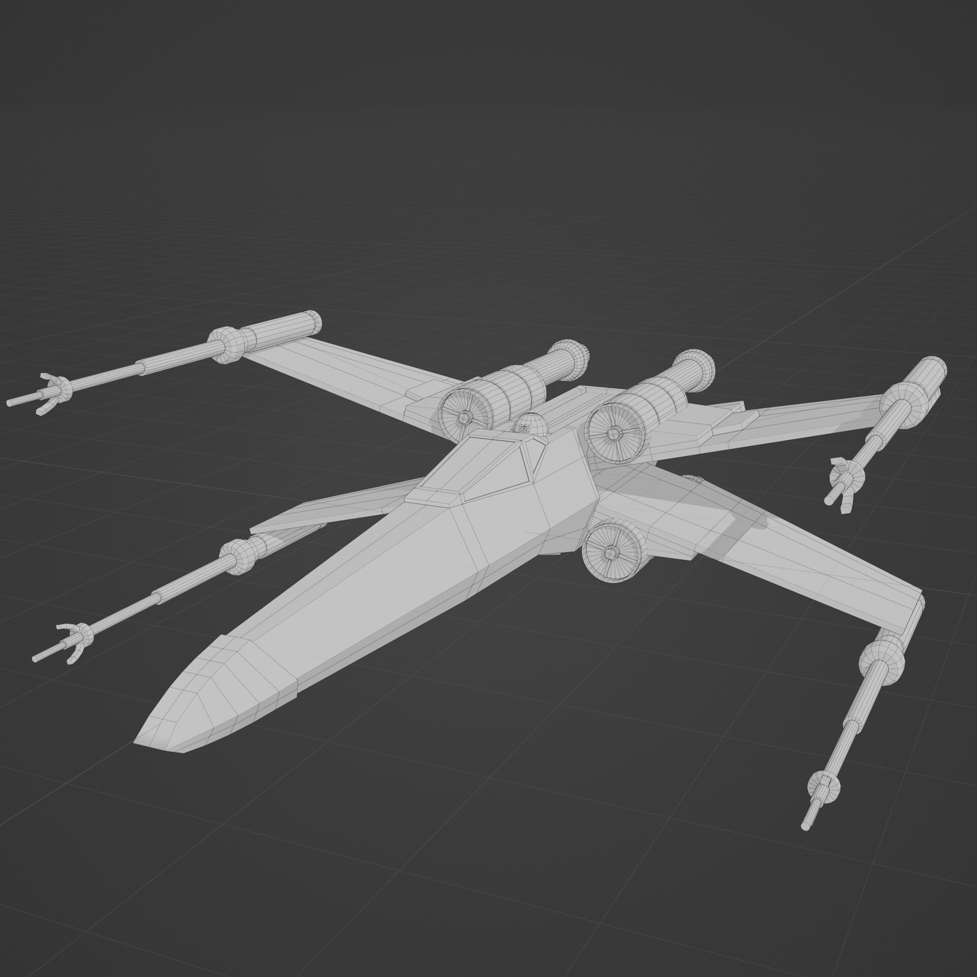 yunus eren - Low- Poly X-Wing