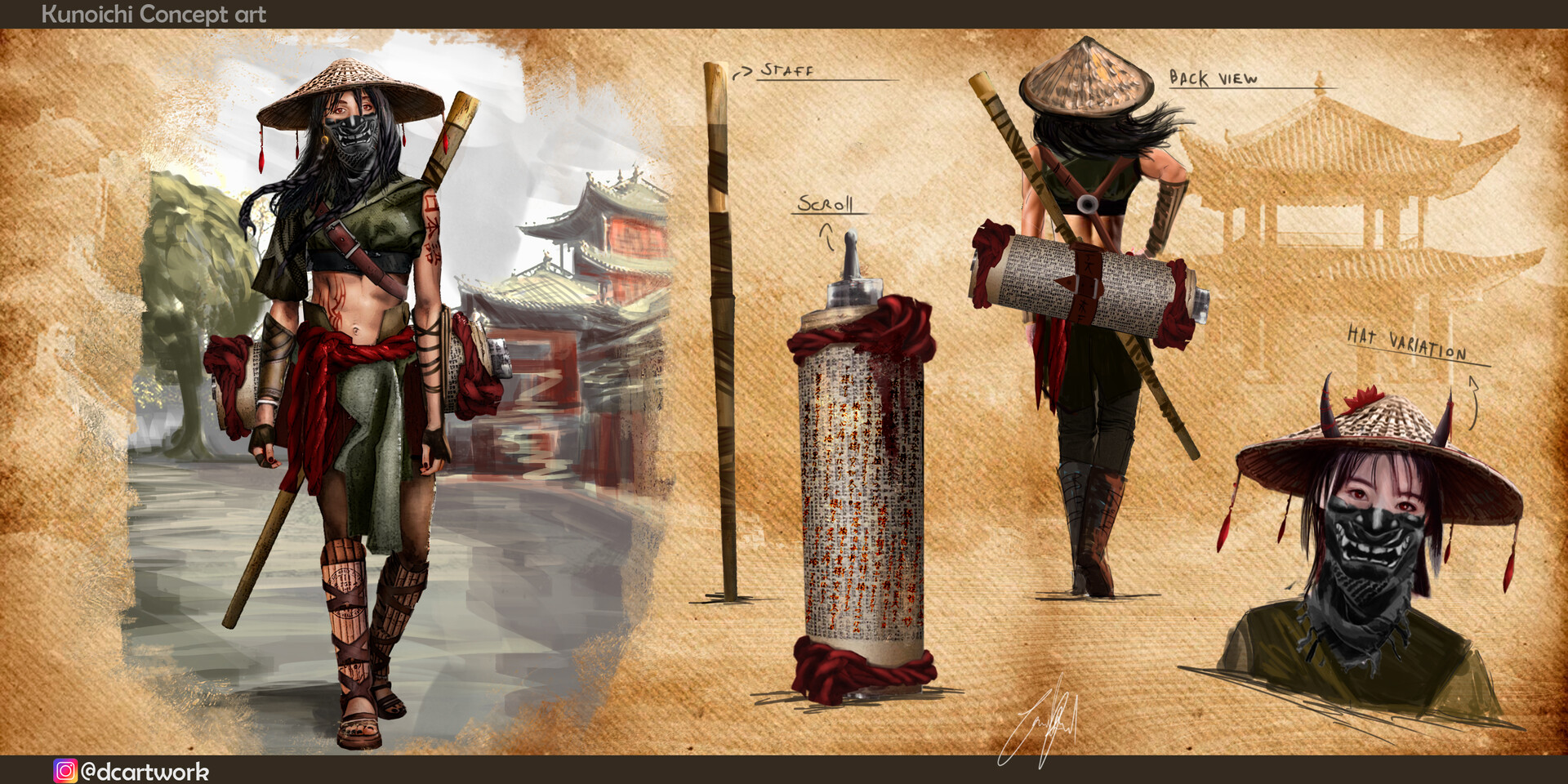 Kunoichi Concept Art by DC — ProUser.Me