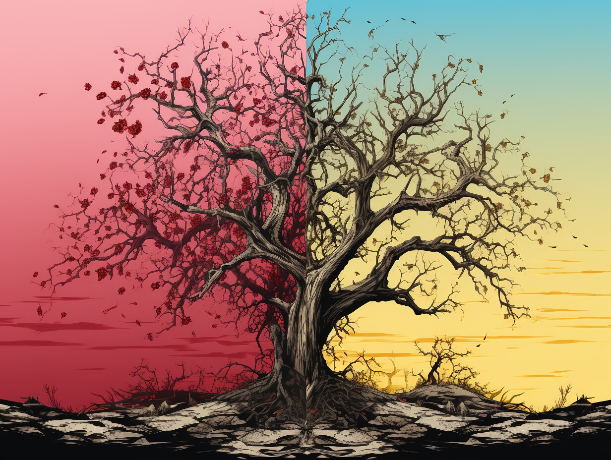 ArtStation - Dying Cherry Blossom Trees