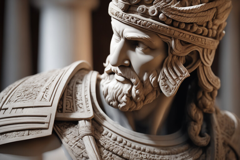 Ancient Roman Statue Warrior