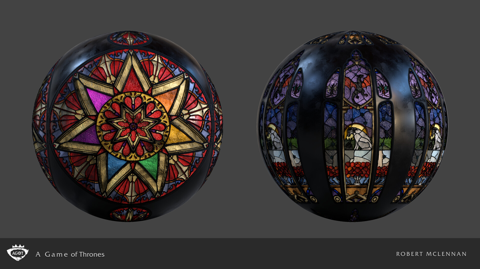 Robert Mclennan - Stained Glass Material A Game of Thrones