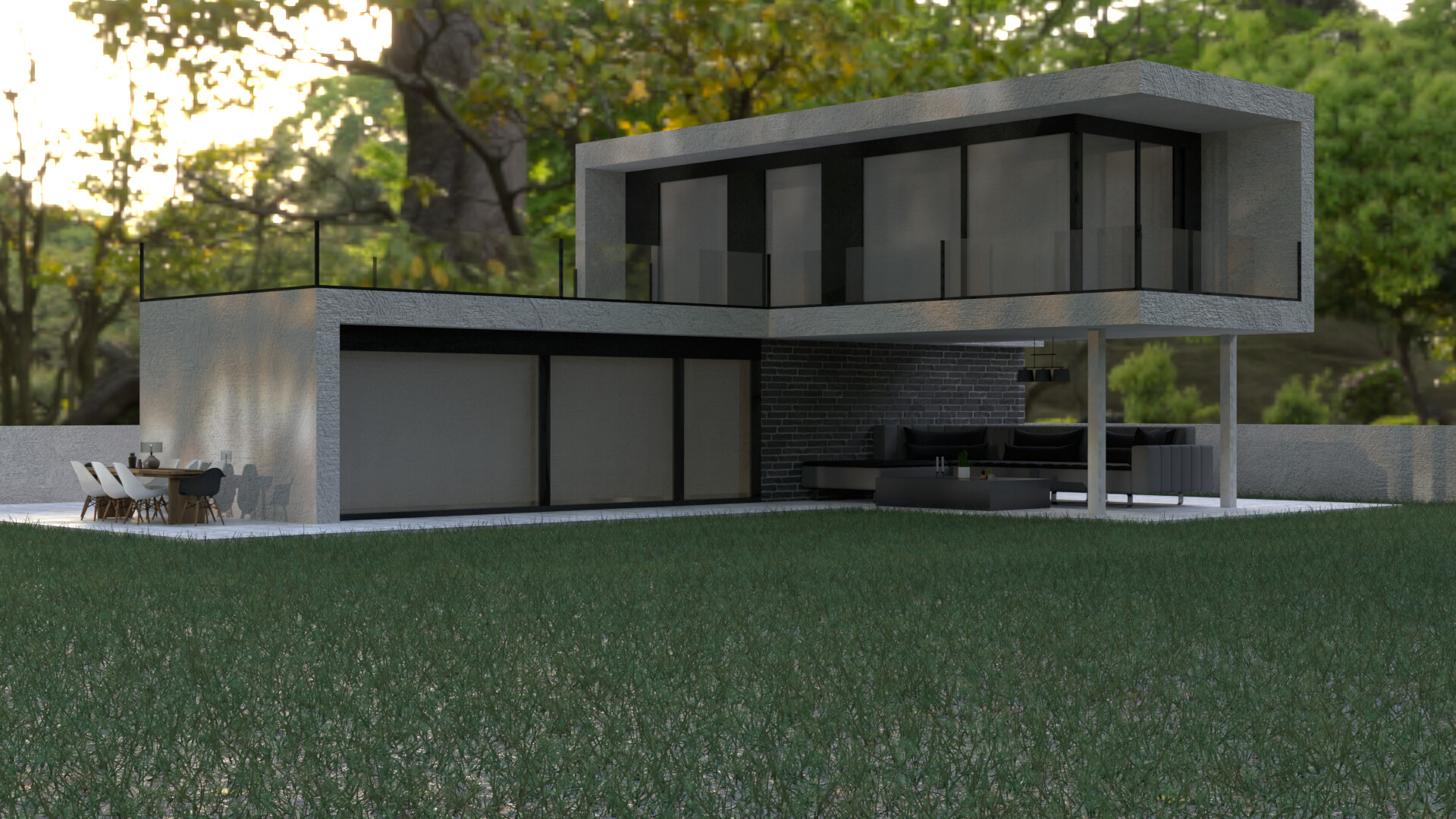 ArtStation - Charming Garden House 3D Model - Beautifully Landscaped ...