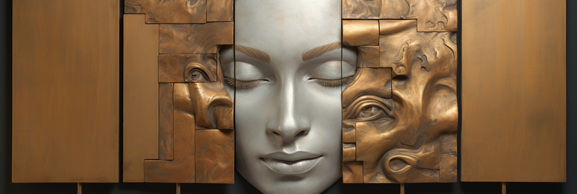 ArtStation - The Face in the Panels - AI-generated art