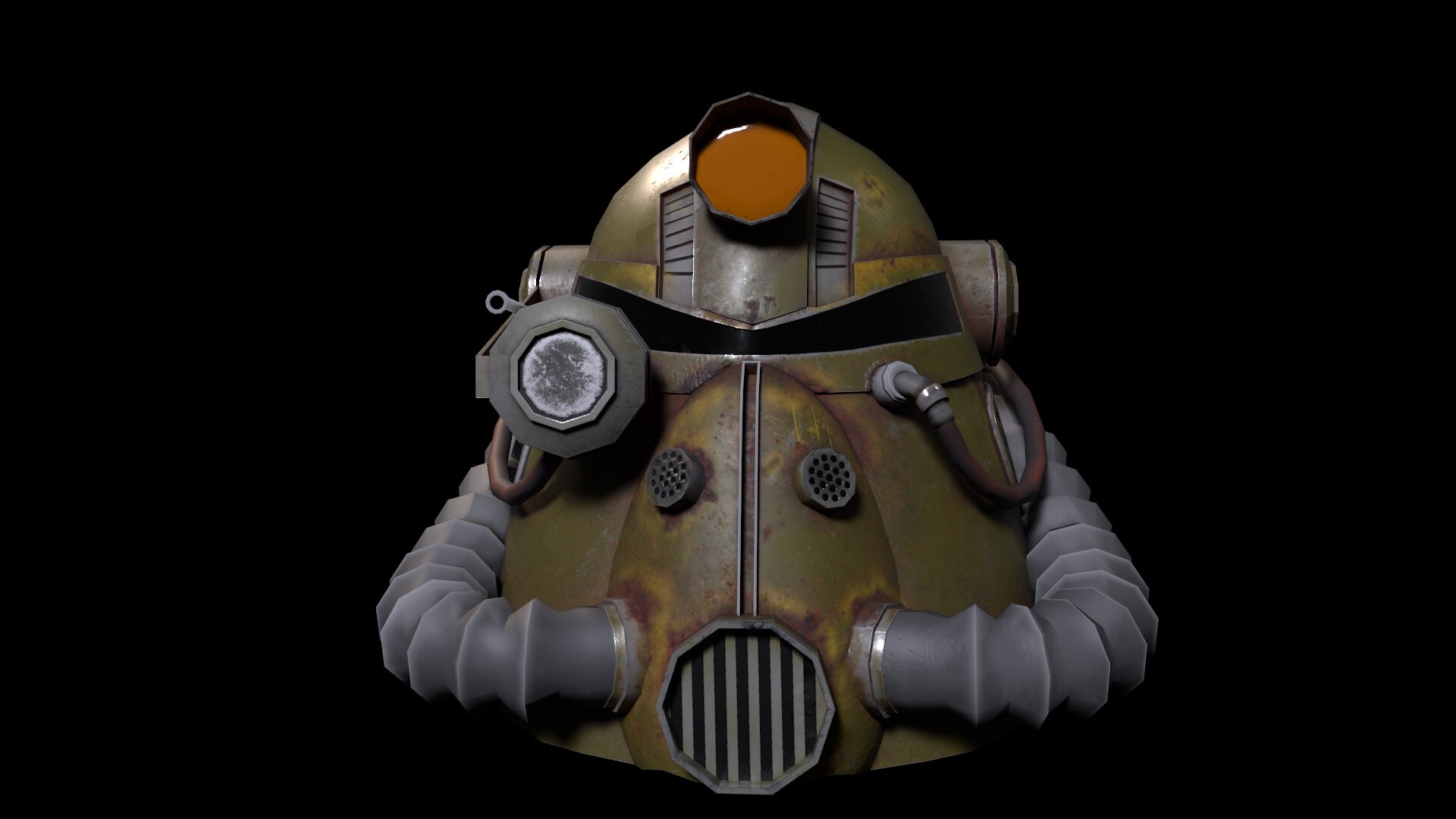 ArtStation - Fallout 76 Game Asset Helmet low poly