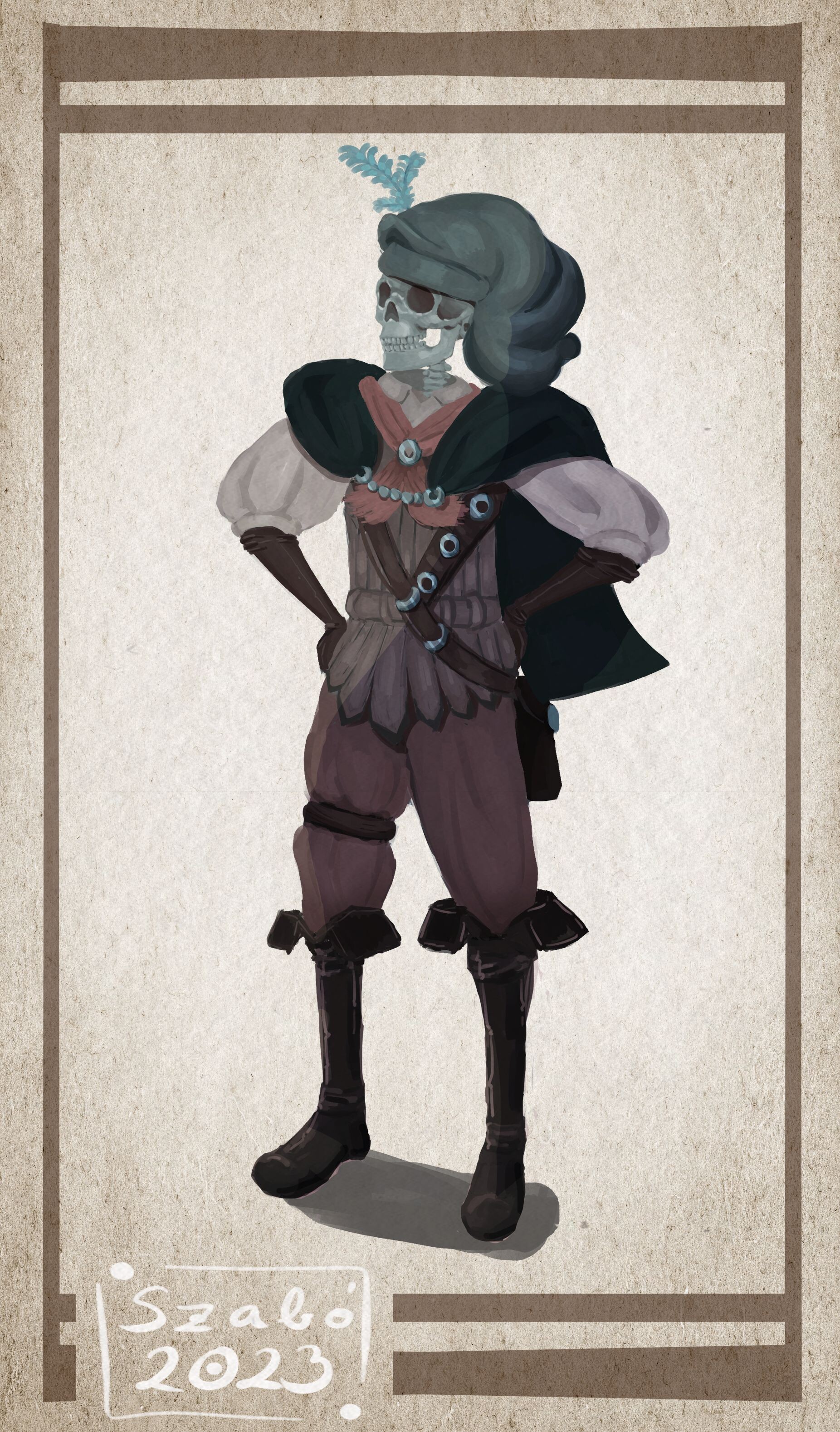 Katalin Szabó - Skeleton Bard design iterations