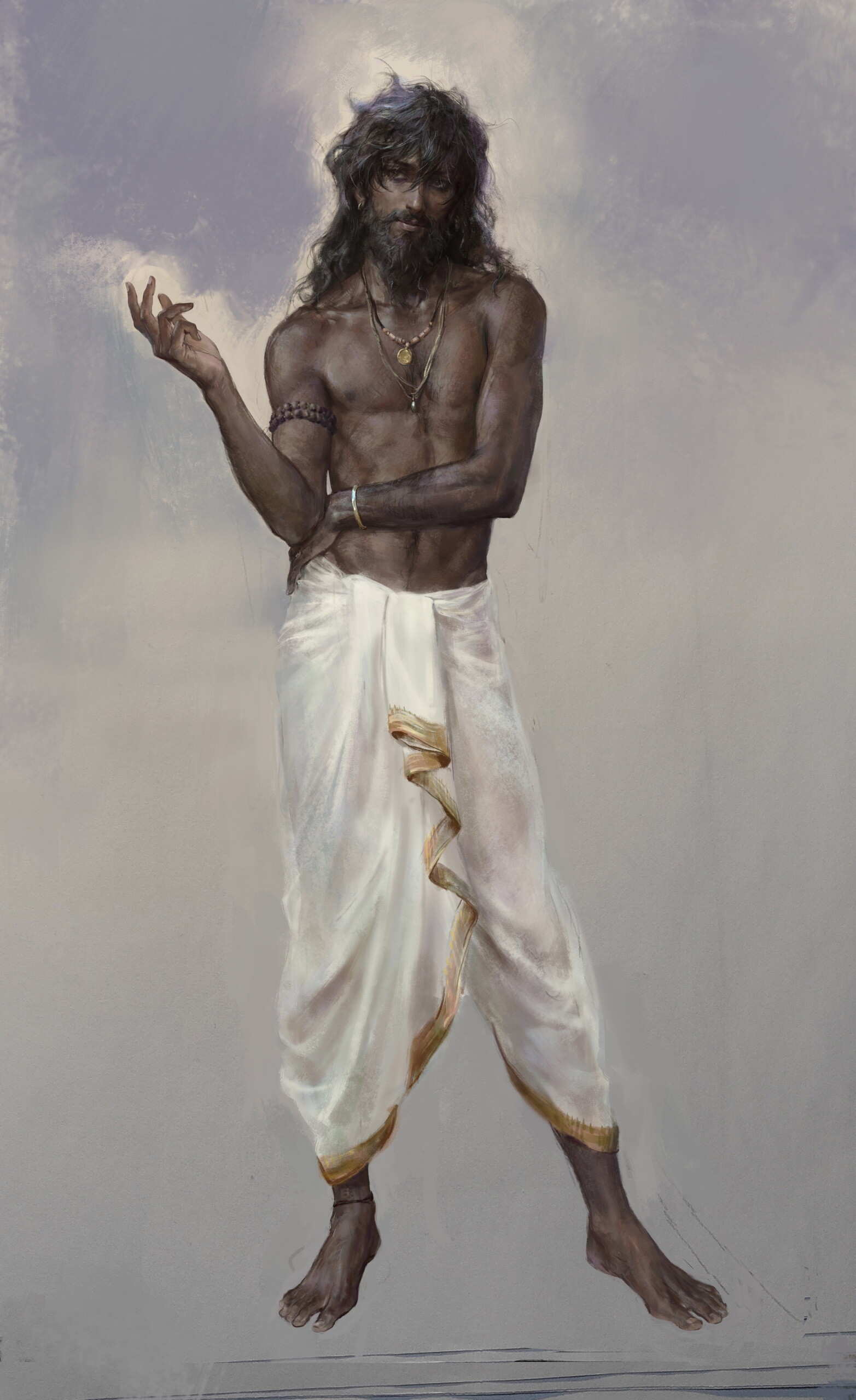 ArtStation - fanarts for Arjuna from game FGO