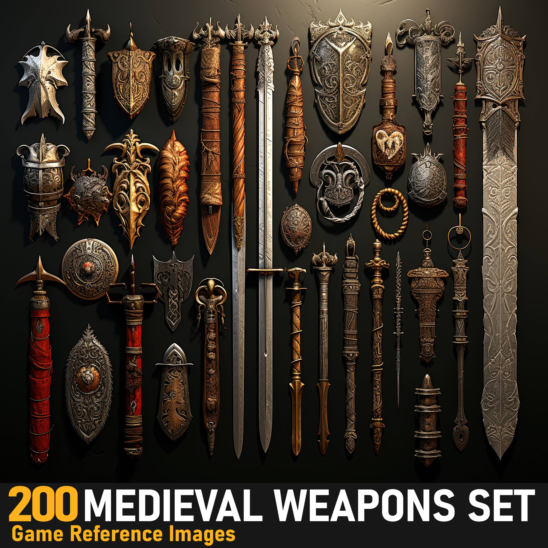 ArtStation - Medieval Weapons Set VOL.07|4K Reference Images