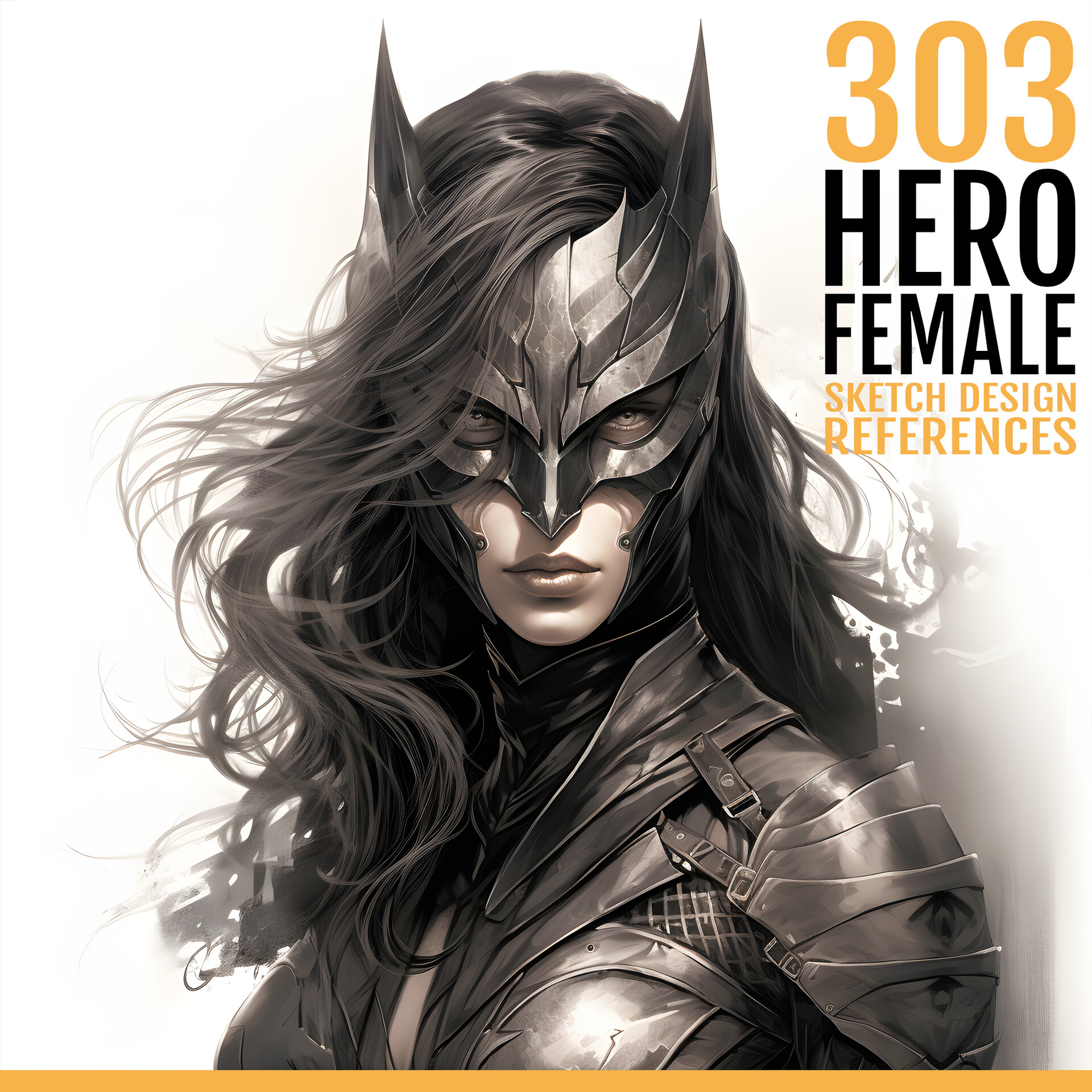 ArtStation - 303 Female Hero Sketch Design References