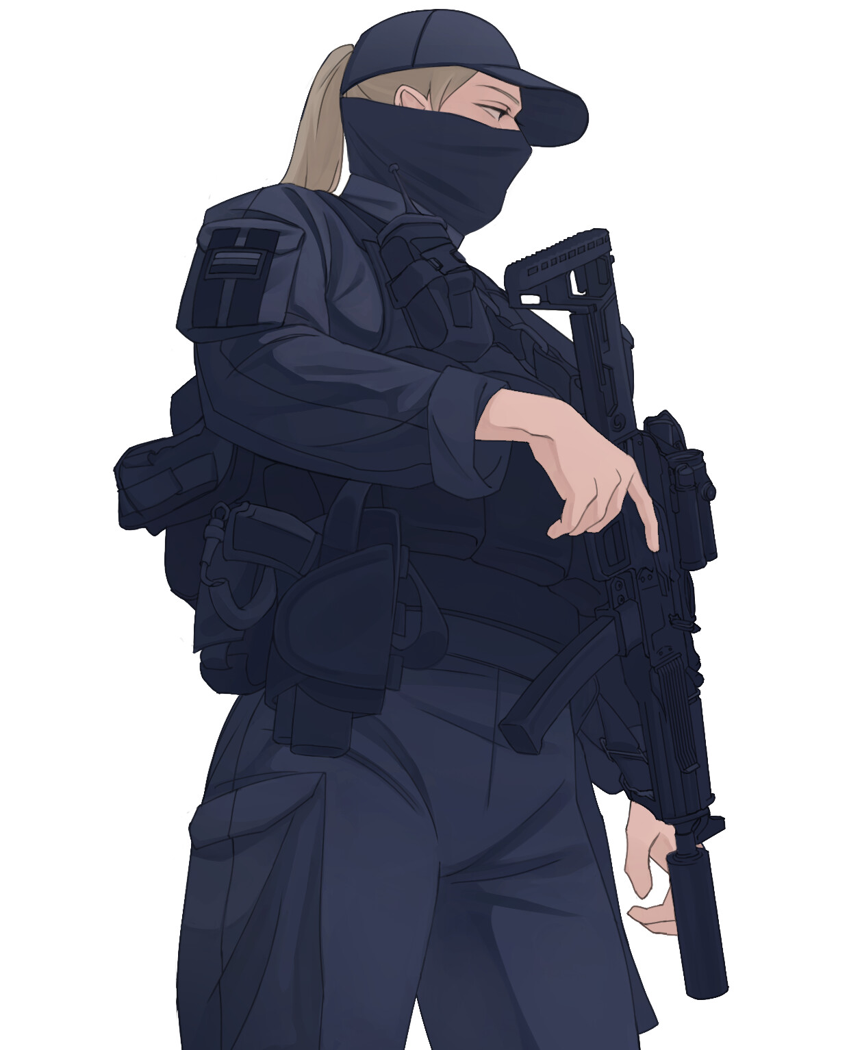 ArtStation - the military girl