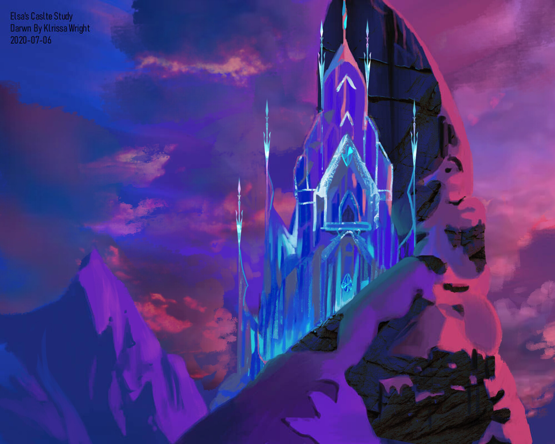 ArtStation - elsa's castle fanart
